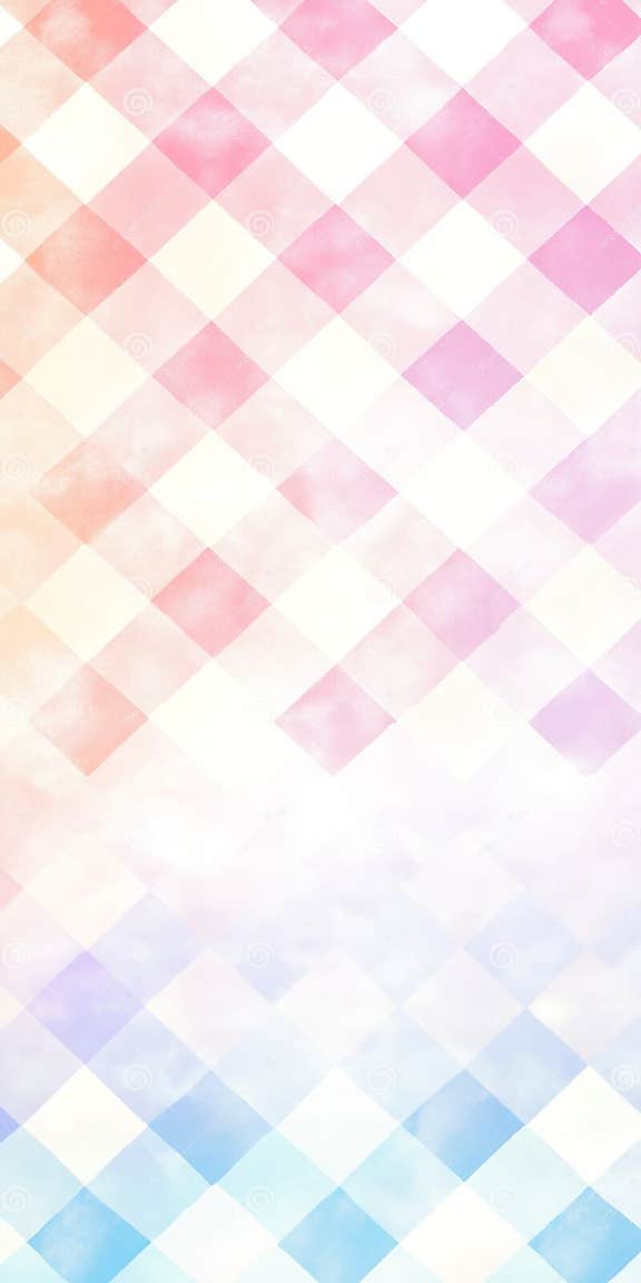 Colorful Pastel Diamond Pattern Background Stock Illustration ...