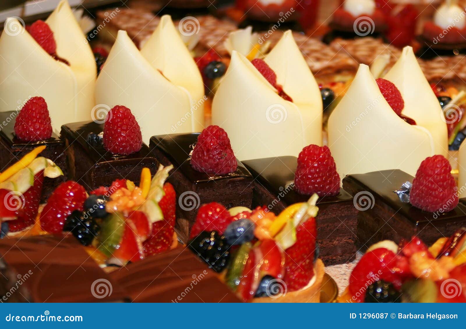 Colorful pastries stock image. Image of brownie, fresh - 1296087