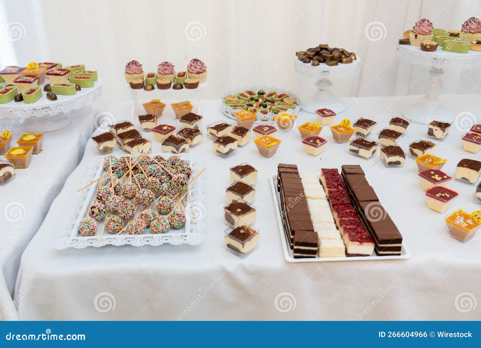 Colorful Pastries at the Wedding Ceremony. Stock Photo - Image of ...