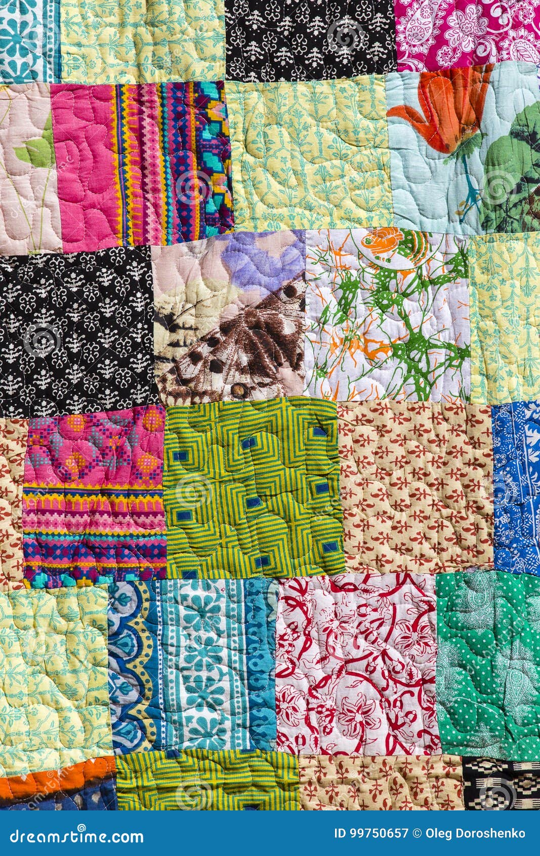 Patchwork Blanket Seamless Texture Stock Image | CartoonDealer.com ...