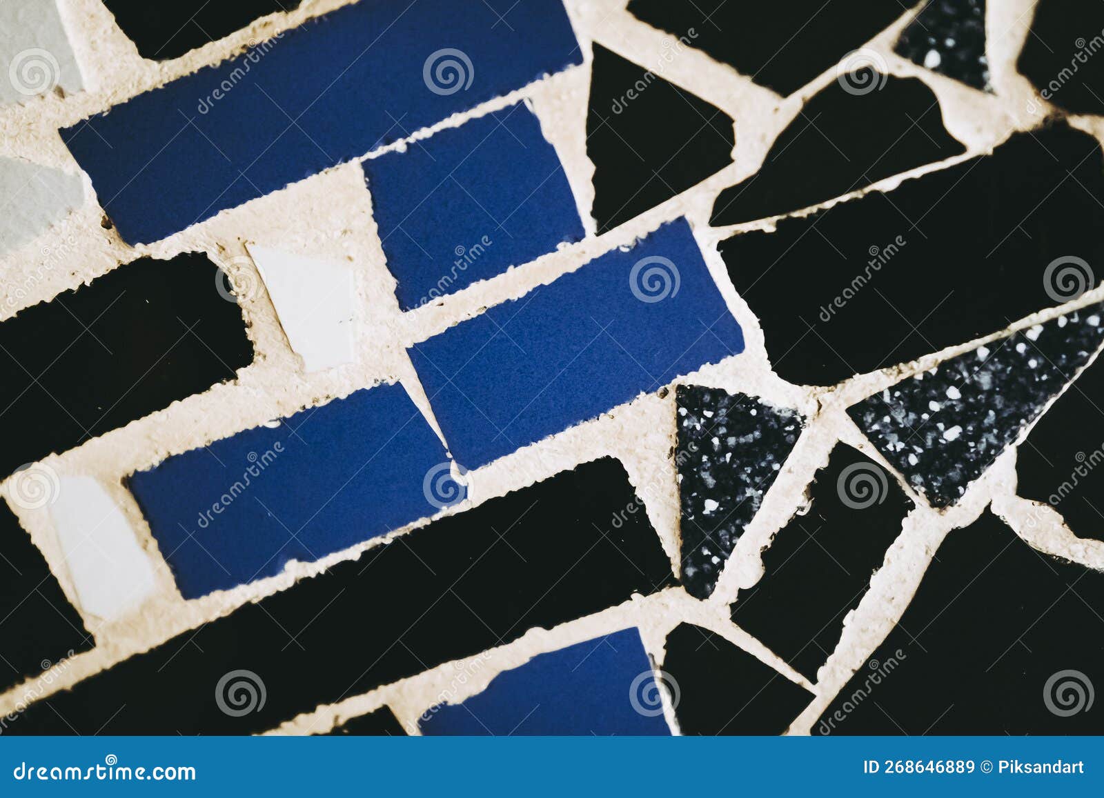 Colorful Patchwork Mosaic Tiles Background Stock Image - Image of ...