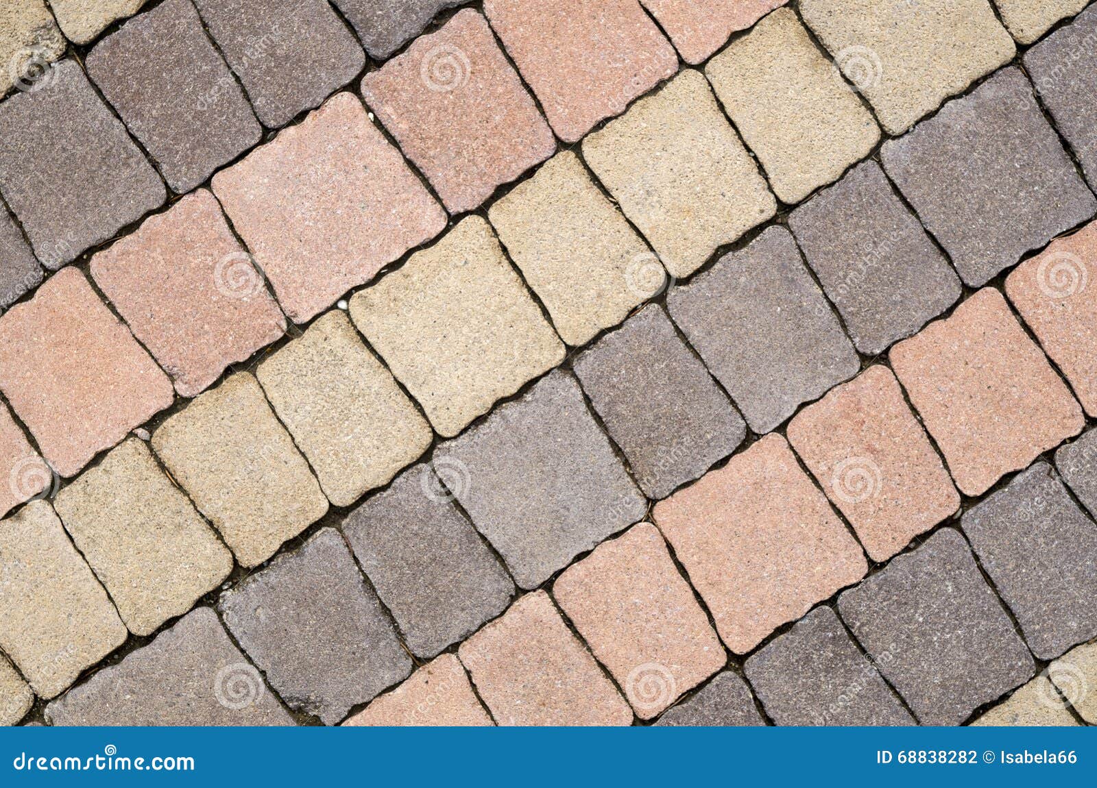 Colorful Patio Pavement Installation Stock Photo - Image of diagonal ...
