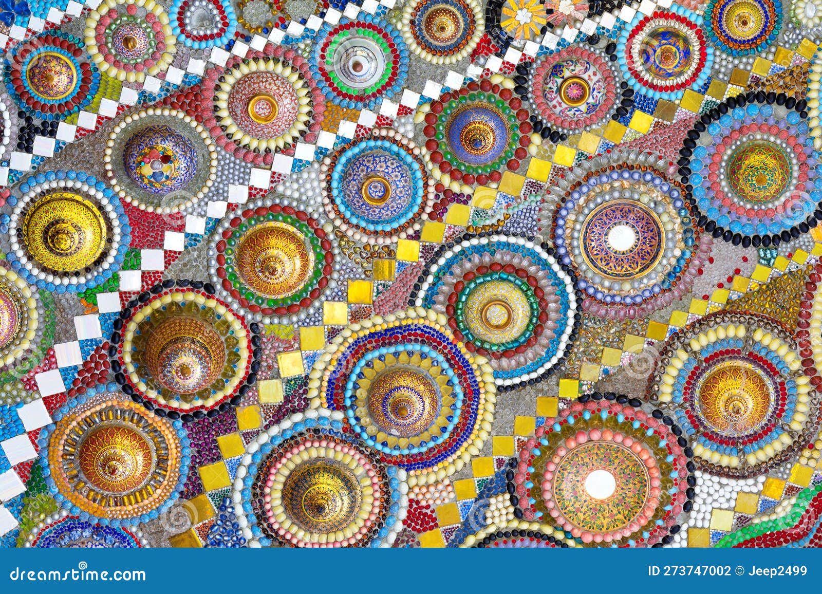 Colorful Pattern of Benjarong. Stock Photo - Image of decorative, green ...