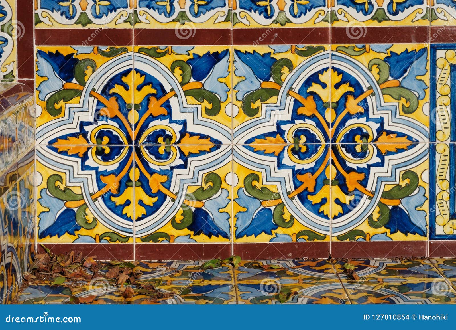 Colorful Pattern Ceramic Tiles , Beautiful Design Detail Stock Photo ...