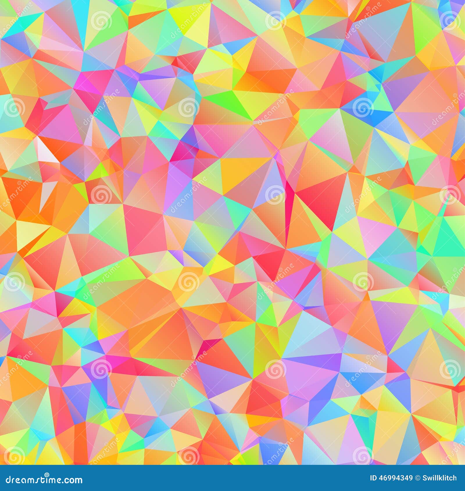 Colorful Pattern with Chaotic Triangles Stock Vector - Illustration of ...