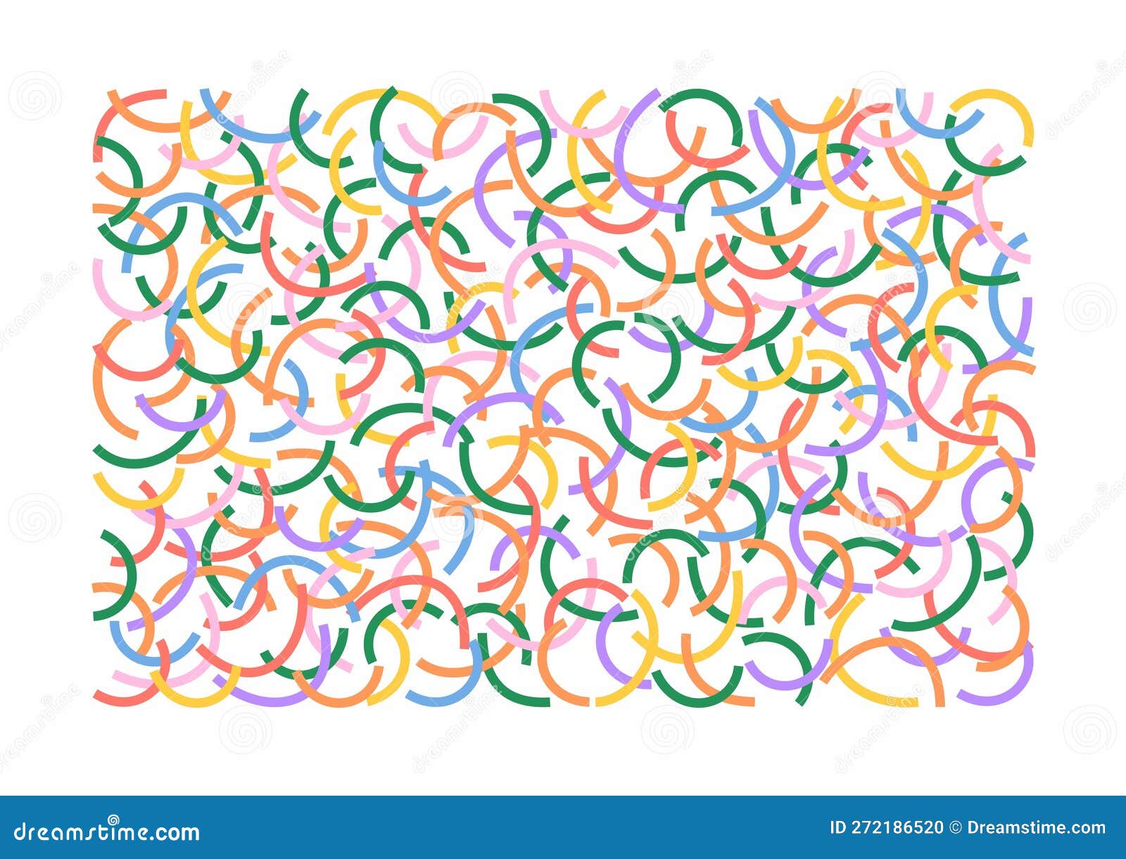 Colorful Pattern. Fun Colorful Scribble Lines or Stripes Doodle Shape ...