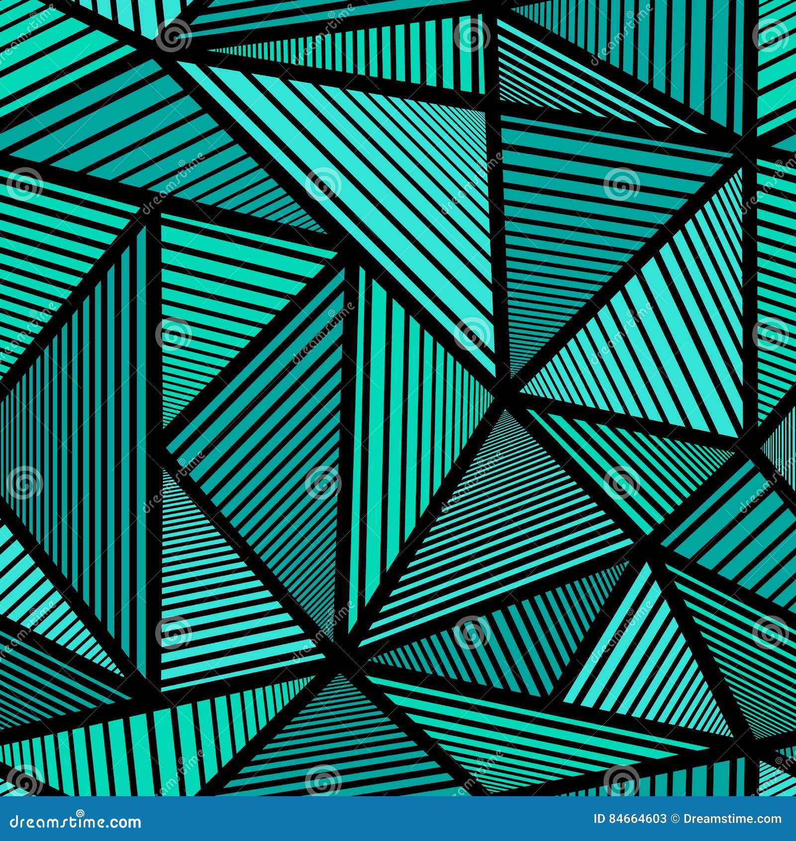 Colorful Pattern with Green Triangle Stock Vector - Illustration of ...