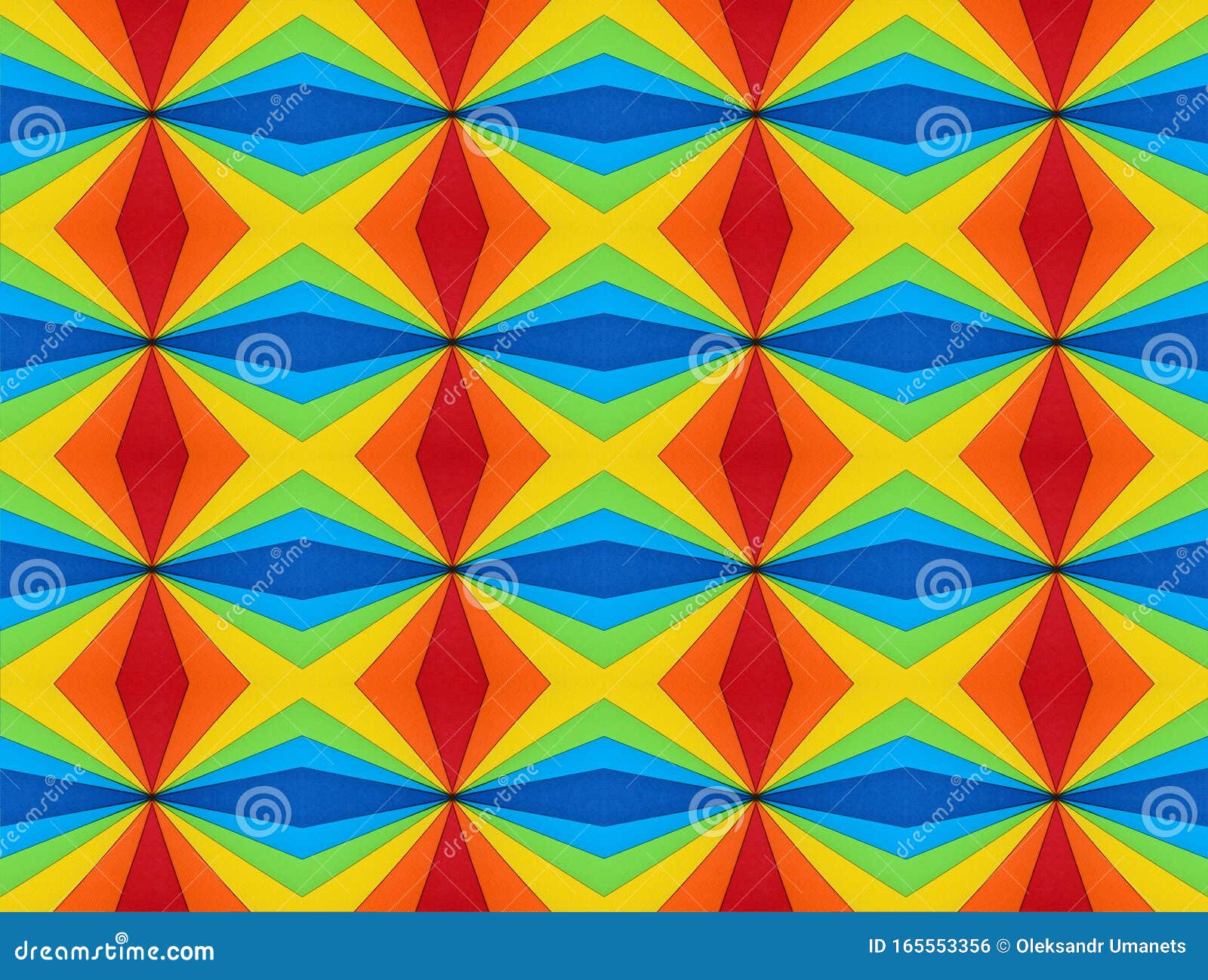 A Colorful Pattern of Multi-colored, Repeating Geometric Shapes Stock ...