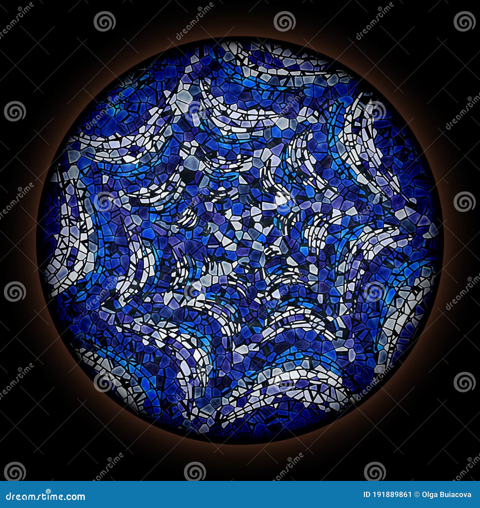 Gothic Round Banner With The Red Wings Dragon Cartoon Vector ...