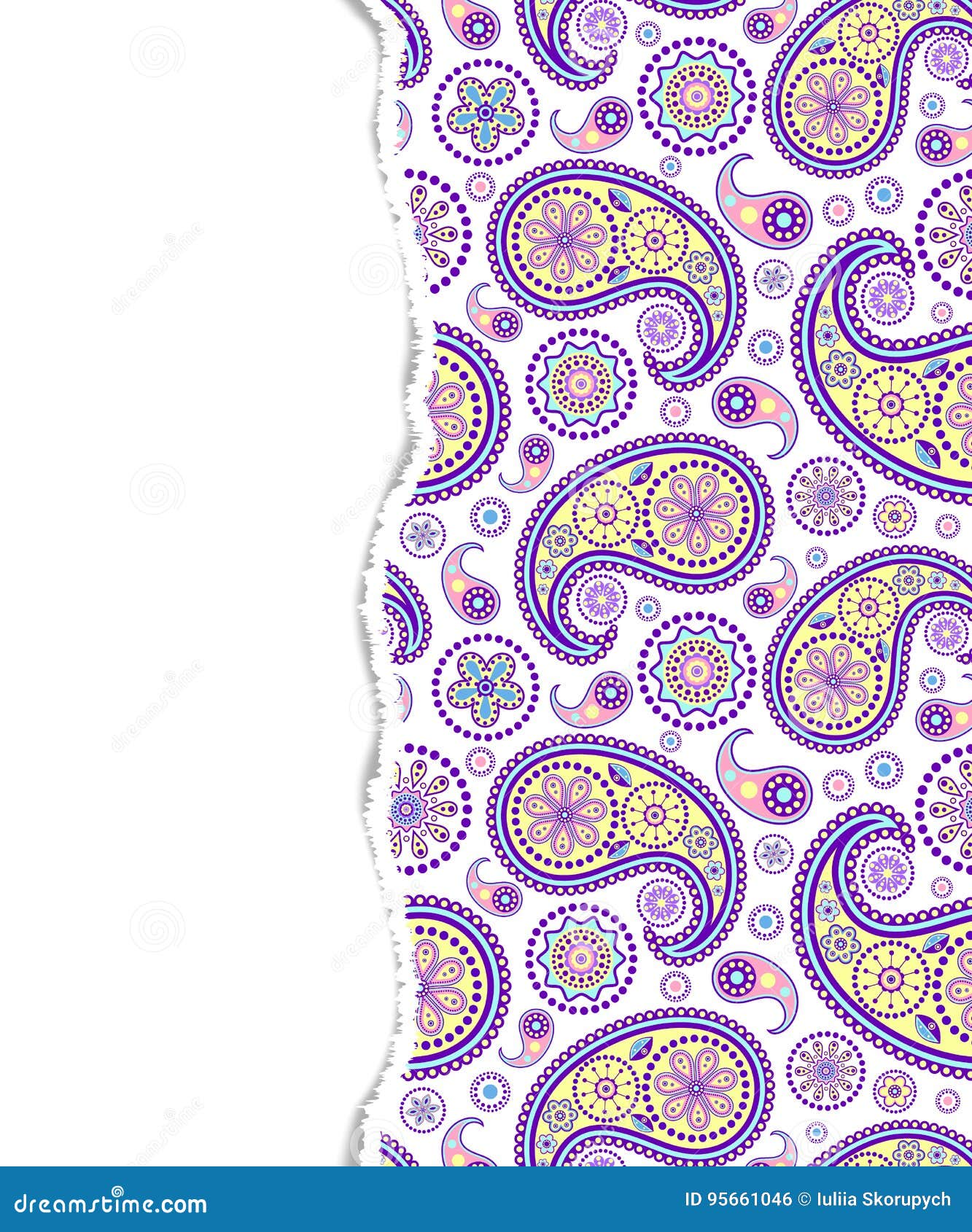 Colorful Pattern with Torn Paper Stock Vector - Illustration of ...