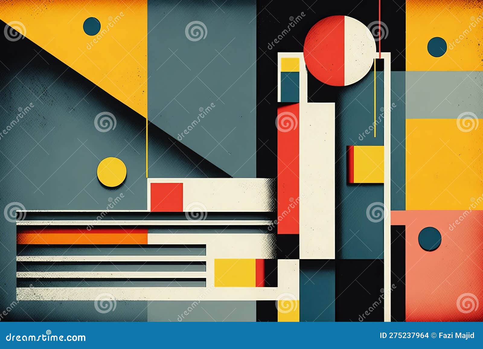 Colorful Patterns in Bauhaus Art Style,Generative AI Stock Illustration ...