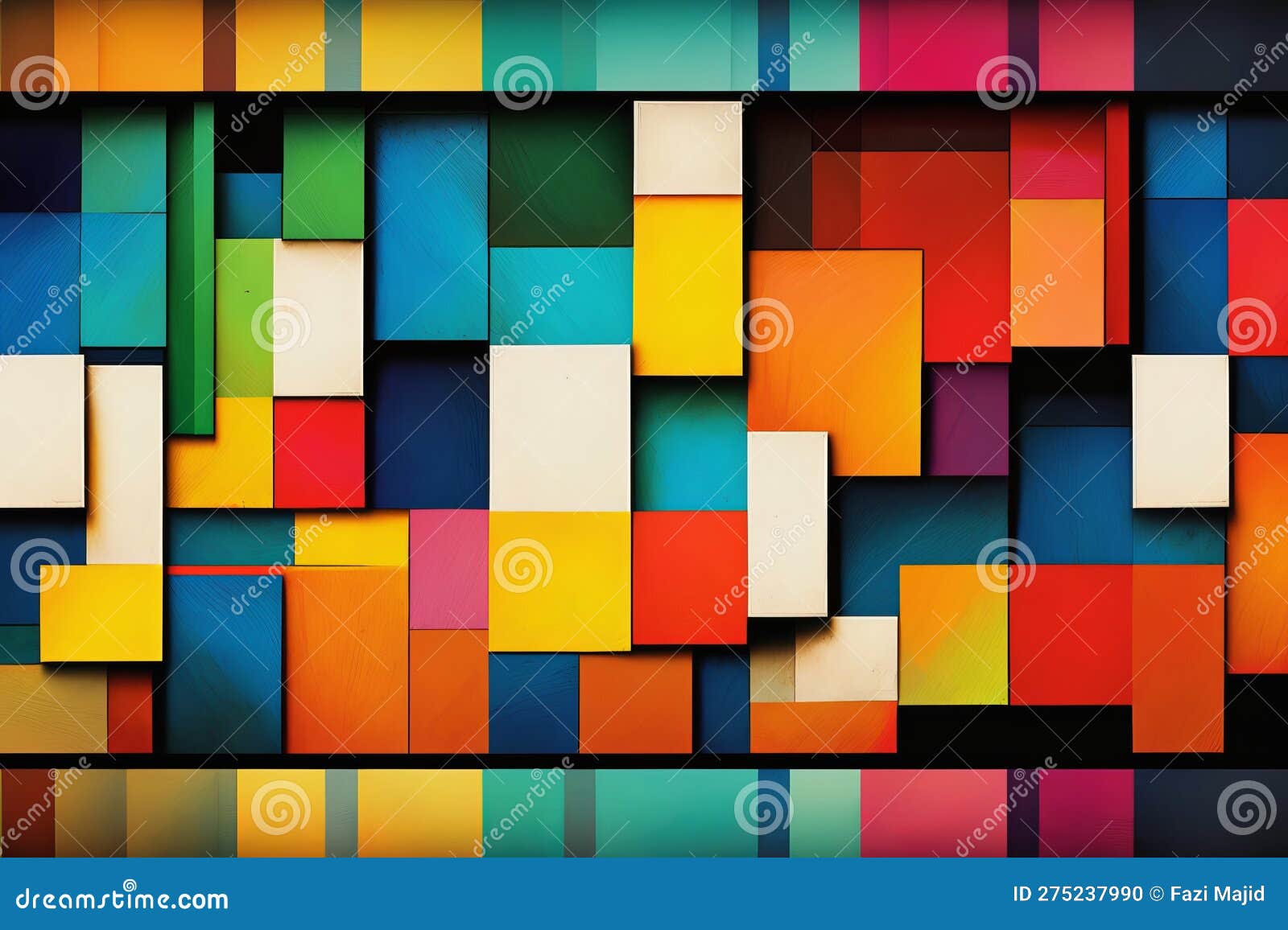 Colorful Patterns in Bauhaus Art Style,Generative AI Stock Illustration ...