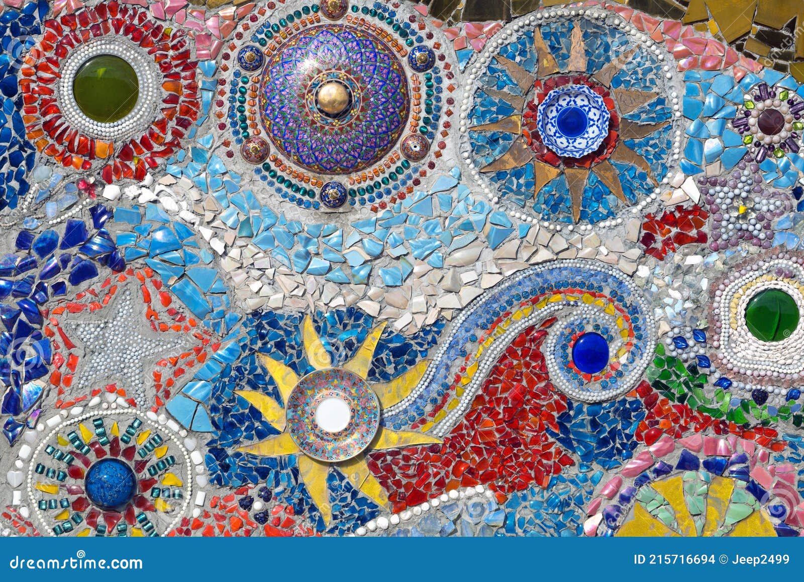 Patterns of the Ceramic Decorations on the Walls. Stock Photo - Image ...