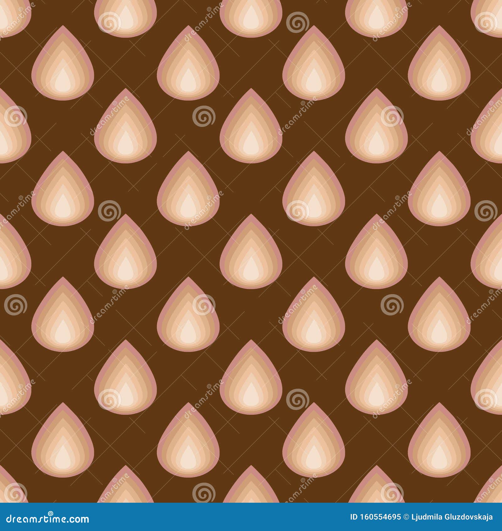 Colorful Patterns With Color Transition Teardrop Shape. A Set Of Design ...