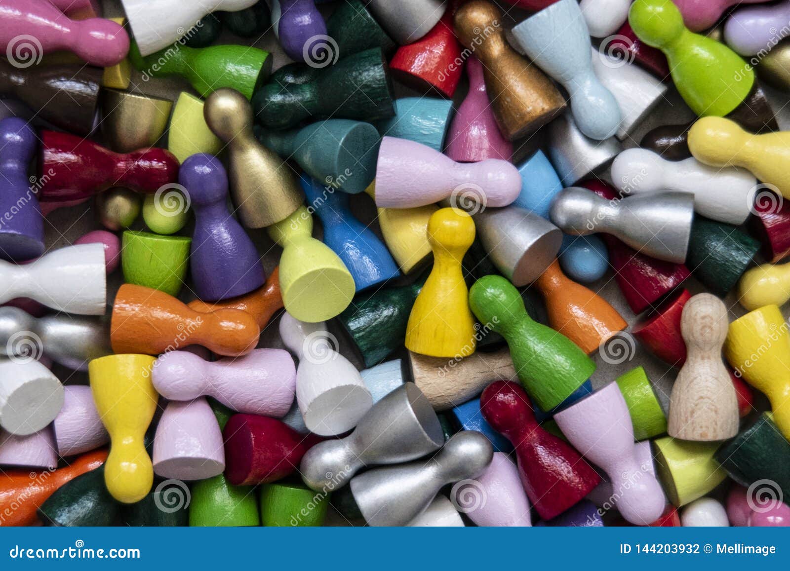 Colorful Patterns: Multicolored Gamefigurines Stock Photo - Image of ...