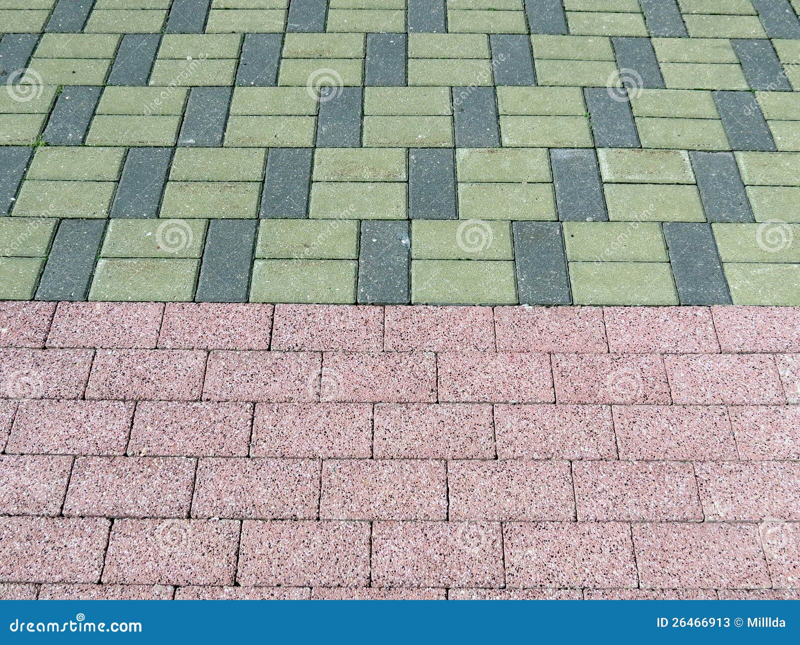 Colorful pavement stock image. Image of bricks, pattern - 26466913