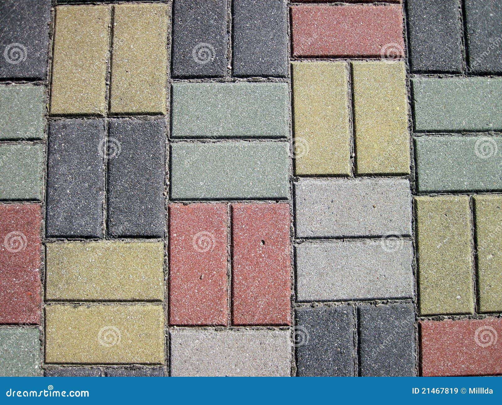 Colorful pavement abstract stock image. Image of brick - 21467819