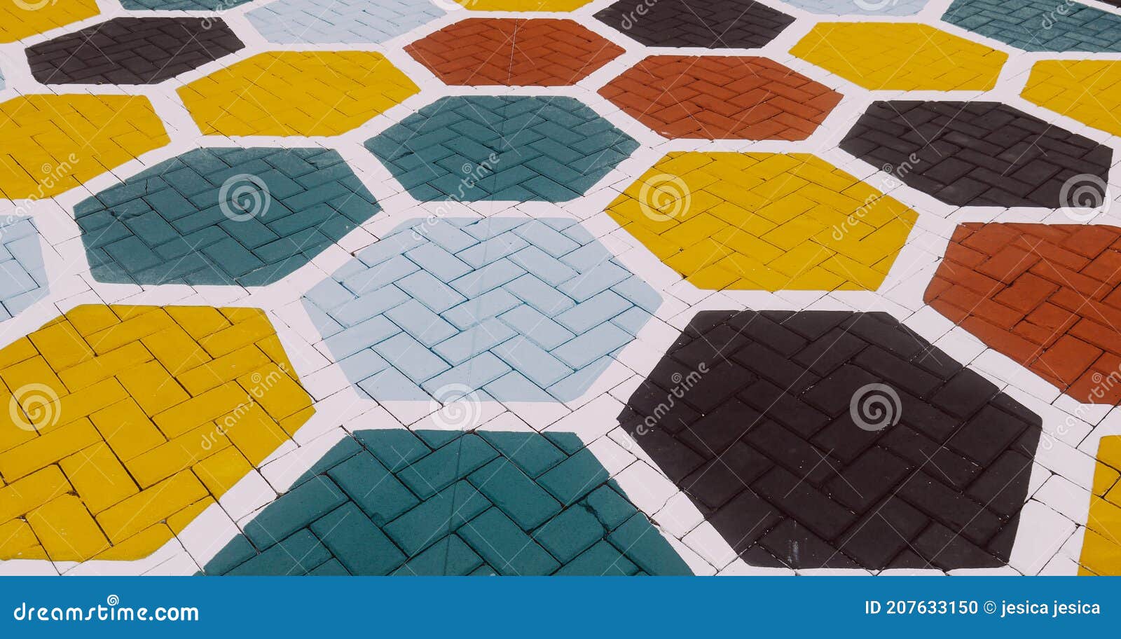 Colorful pavement stock photo. Image of pavement, shape - 207633150
