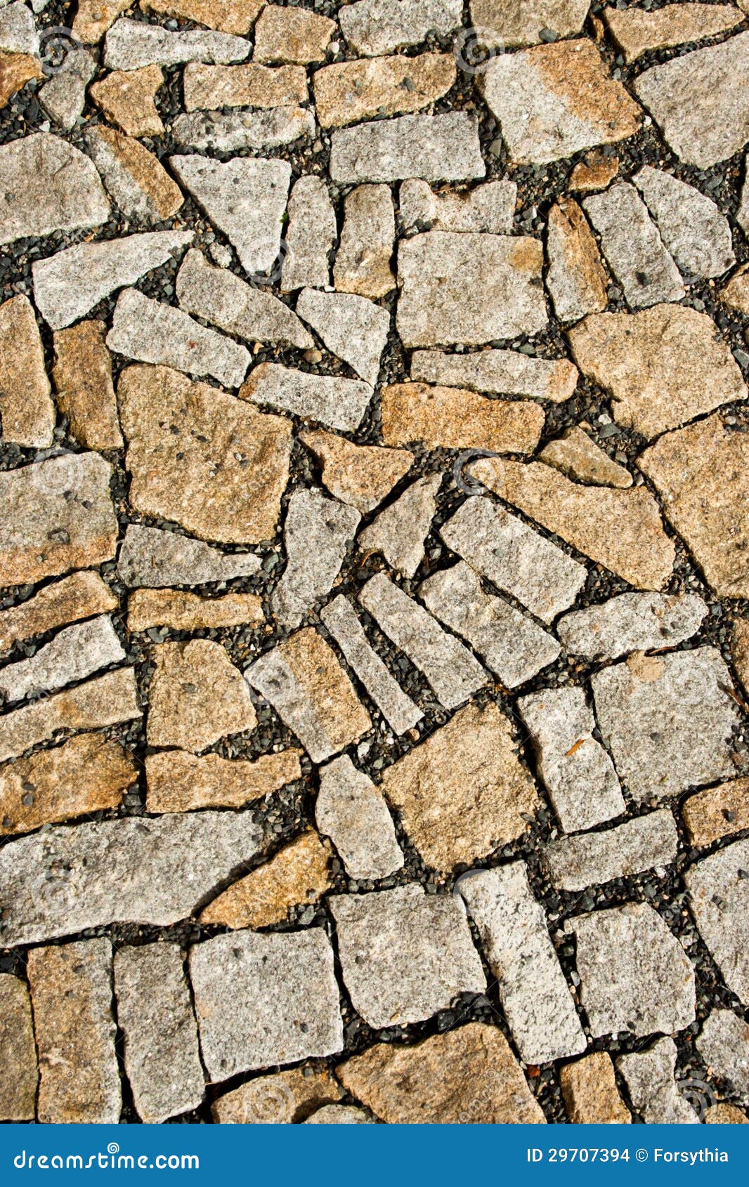 Various Shapes Granite Paving Stock Photo - Image of architectonic ...