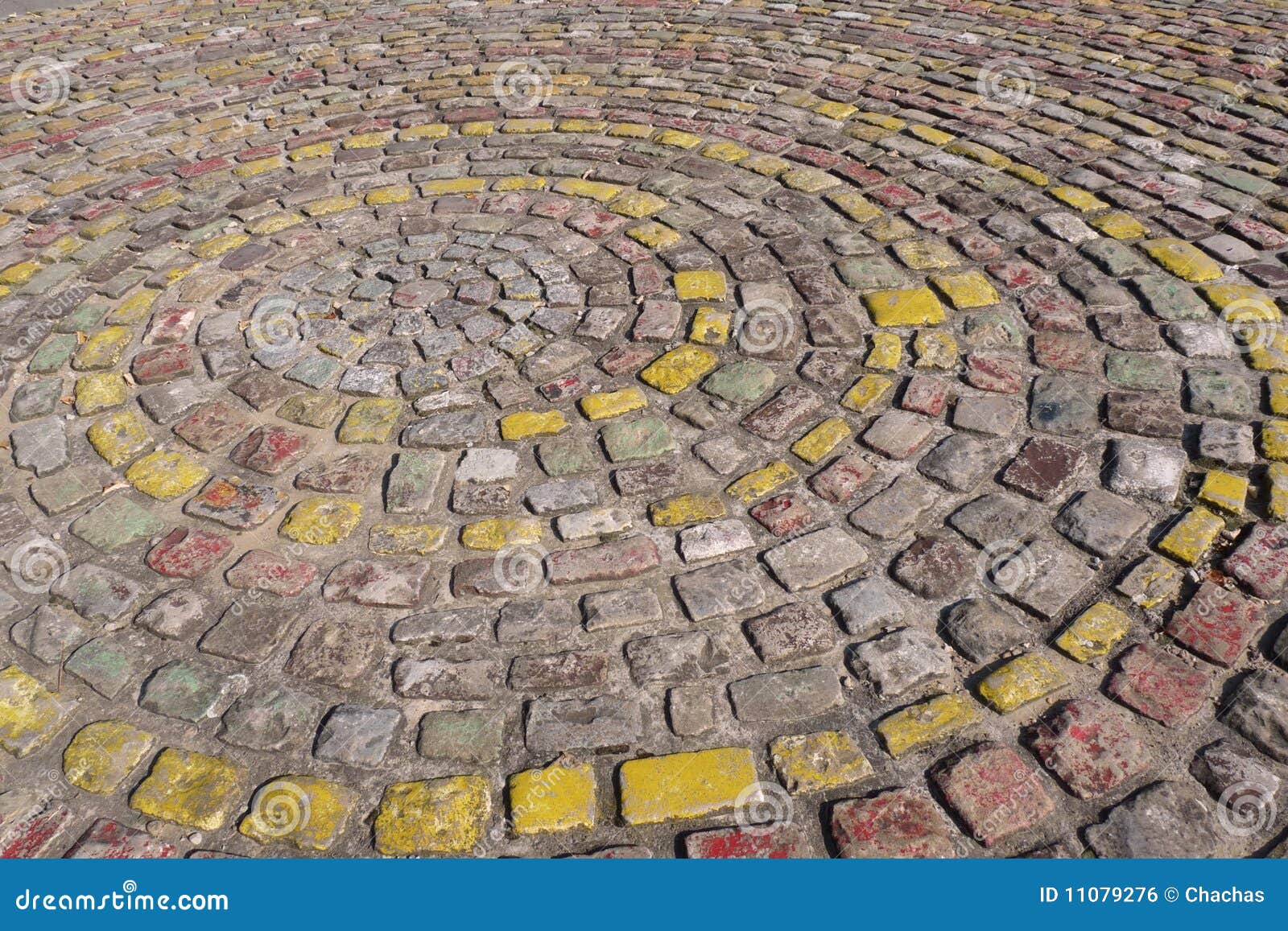 Colorful paving stones stock photo. Image of design, colored - 11079276