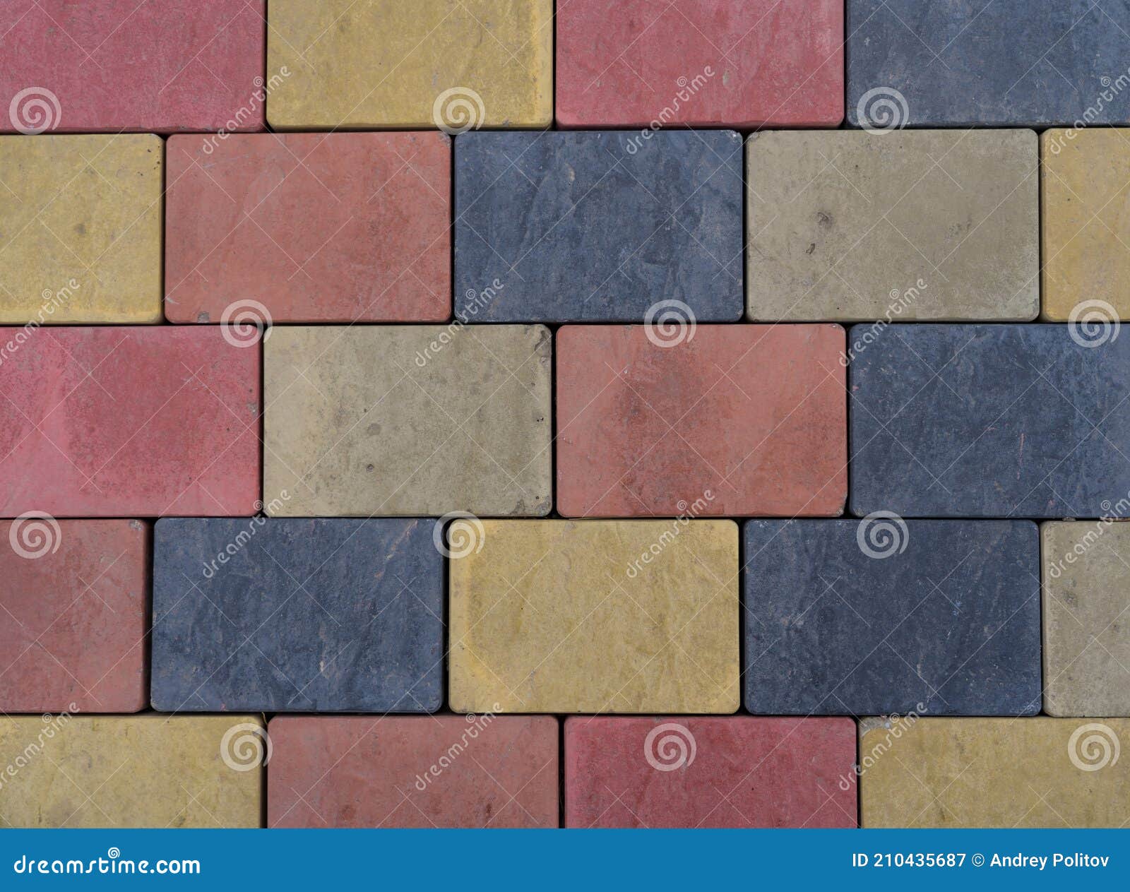 Colorful Paving or Wall Decoration Tile Texture Stock Image - Image of ...