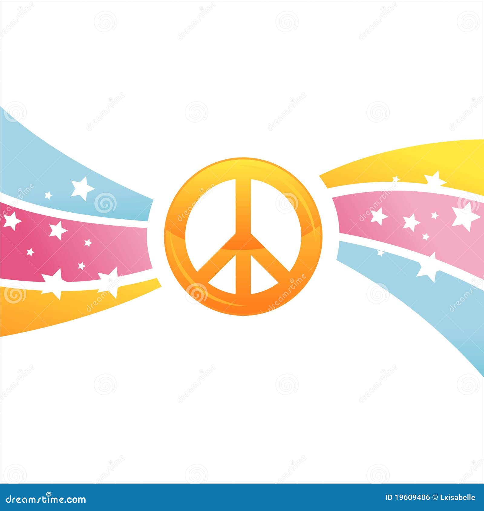 Colorful peace background stock vector. Illustration of love - 19609406