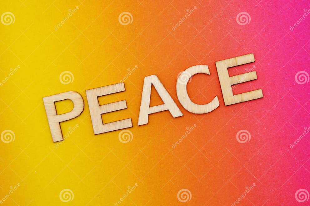 Colorful Peace Illustration Stock Image - Image of yellow, signage ...