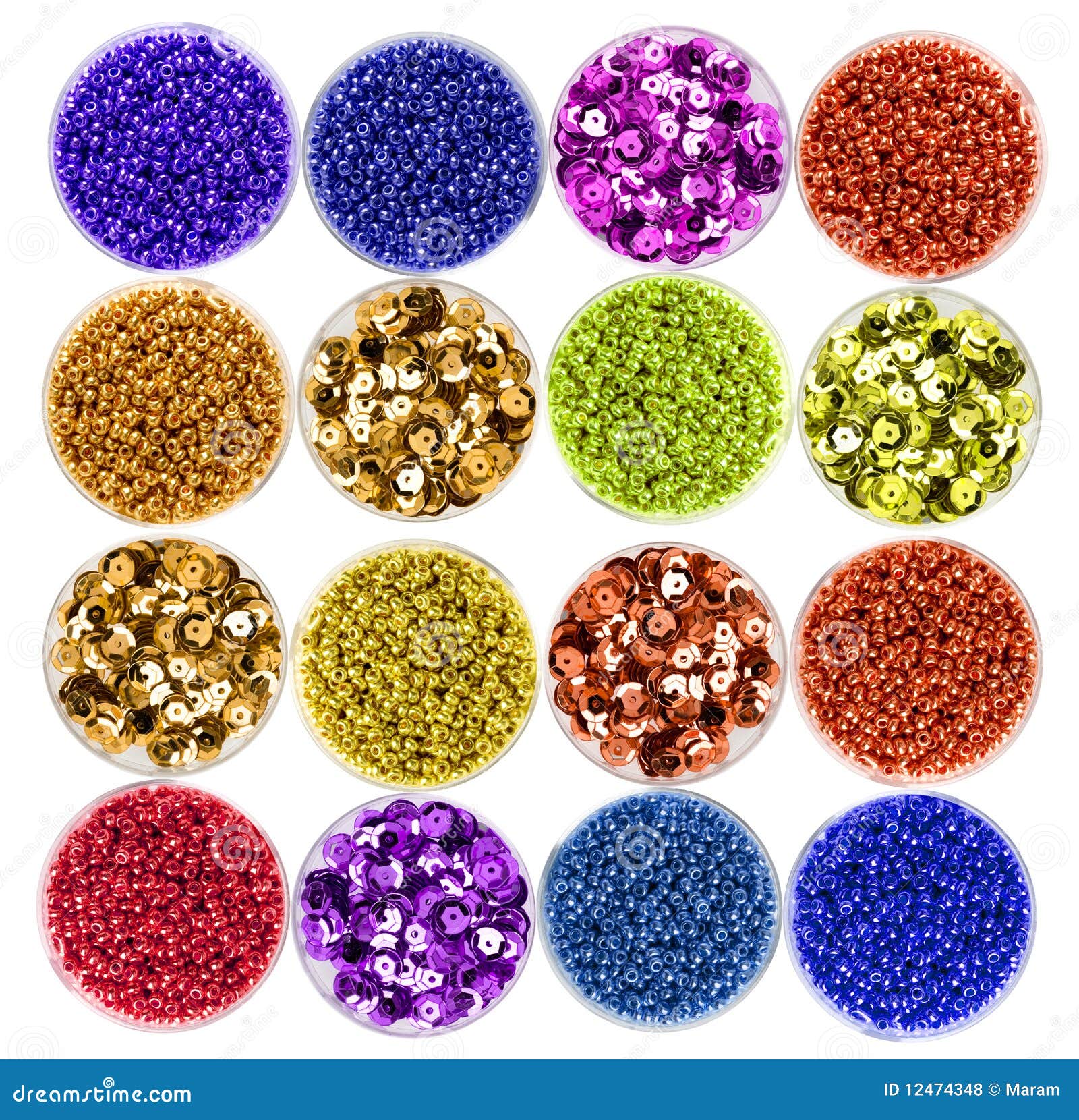 Colorful Pearls Royalty Free Stock Photos - Image: 12474348