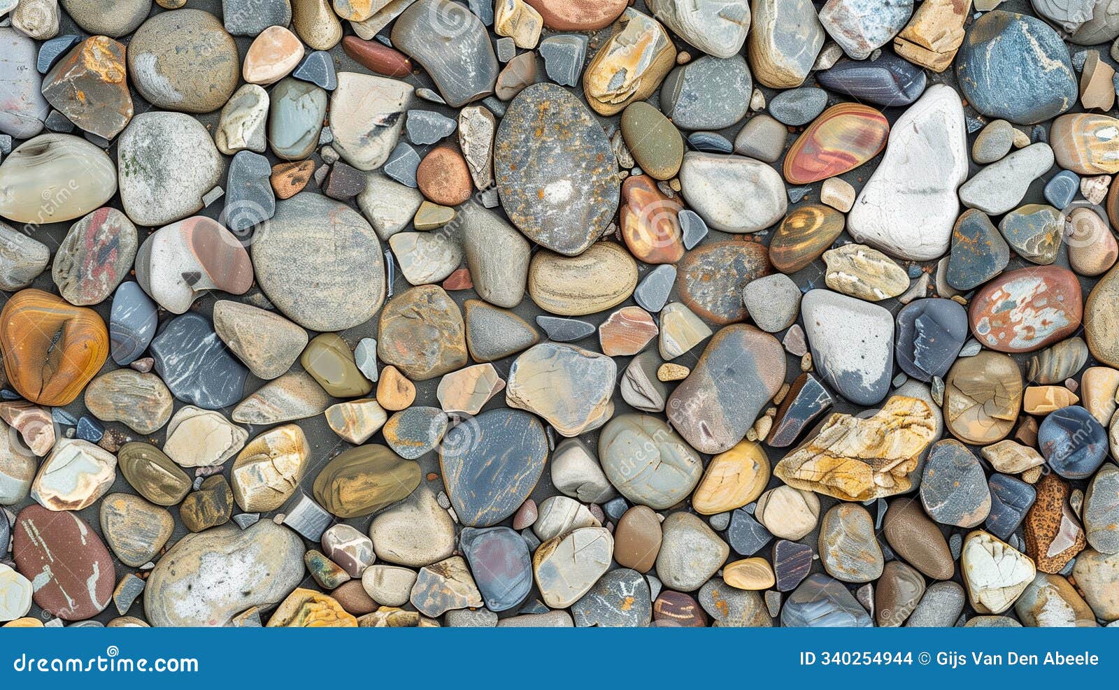 Colorful Pebble Stone Path Texture Background Stock Illustration ...