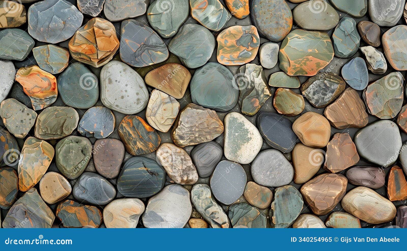 Colorful Pebble Stone Path Texture Background Royalty-Free Stock ...