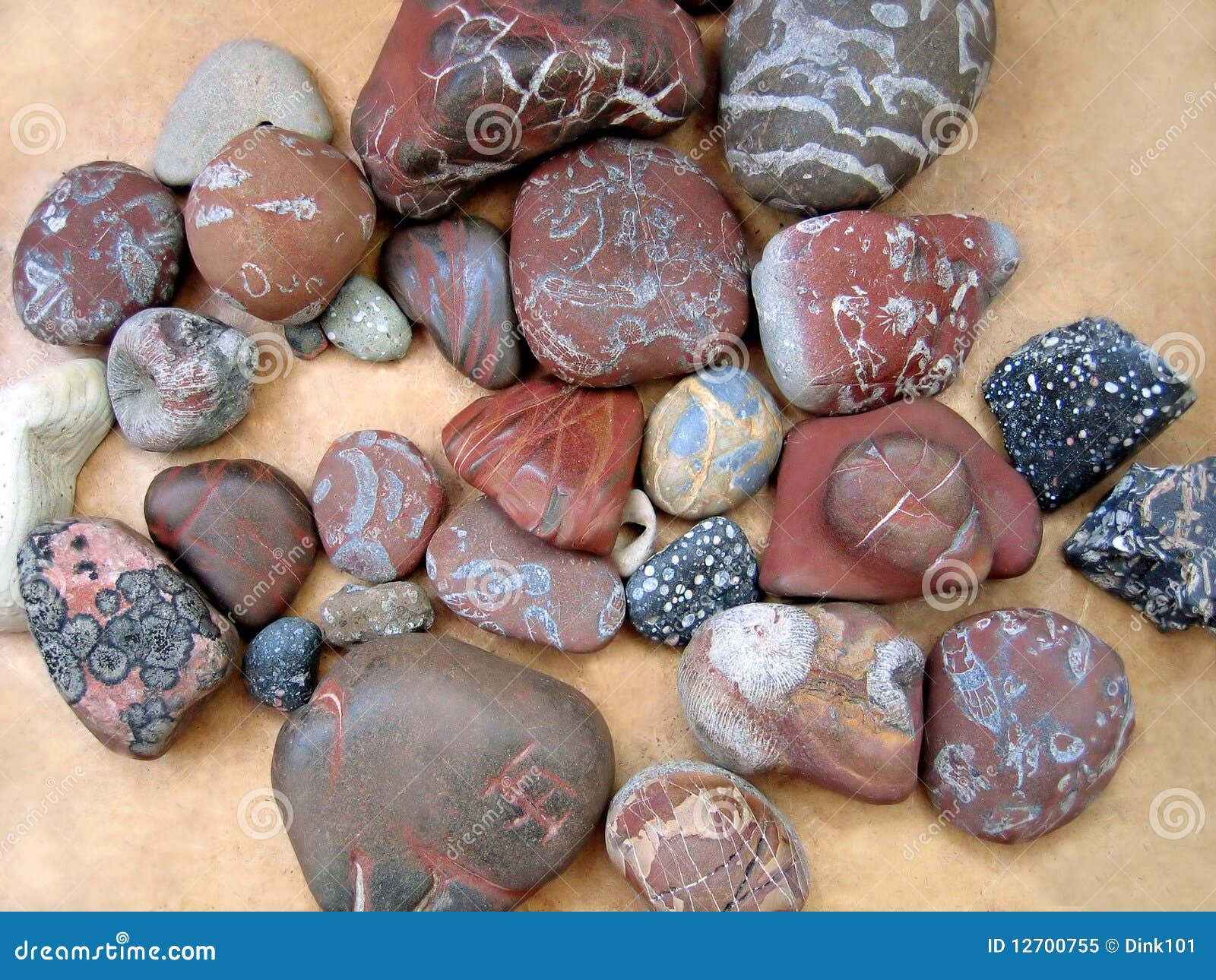 Colorful pebbles stock image. Image of closeup, geology - 12700755