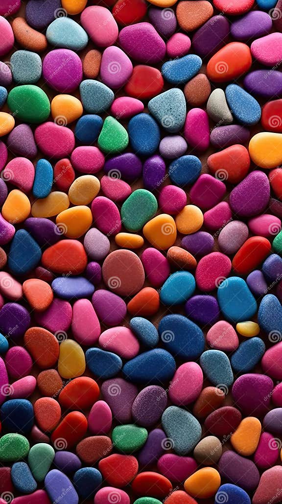 Colorful Pebbles Background Stock Illustration - Illustration of ...