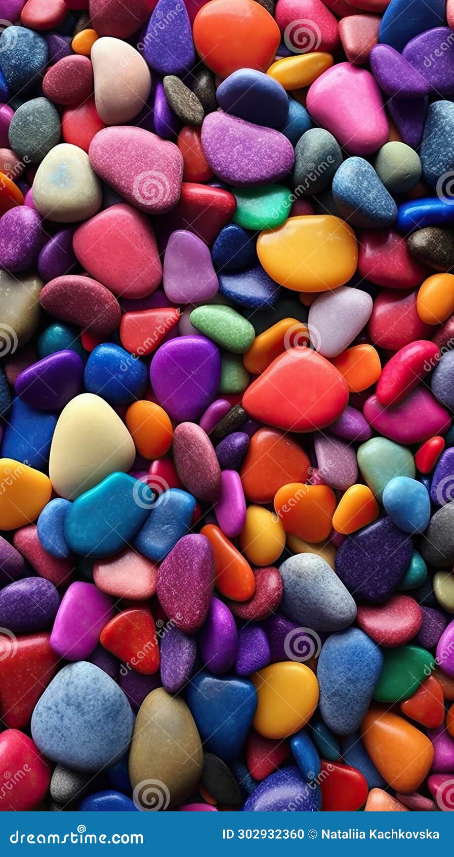 Colorful Pebbles Background Stock Illustration - Illustration of ...