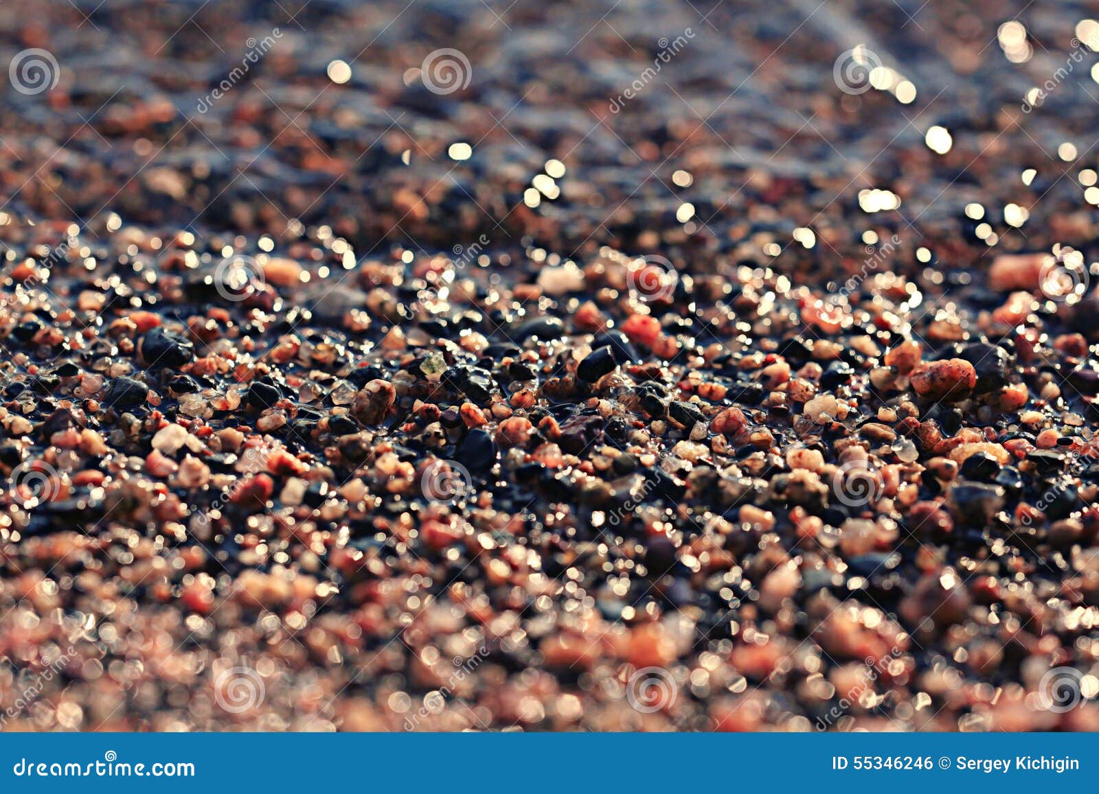 Colorful pebbles stock photo. Image of clear, rocky, precious - 55346246
