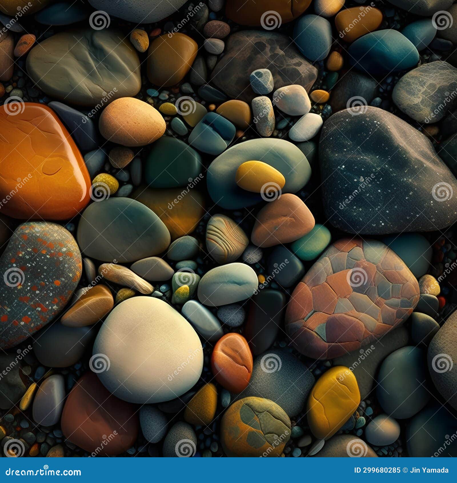 Colorful Pebbles on the Beach As an Abstract Background. Stock ...