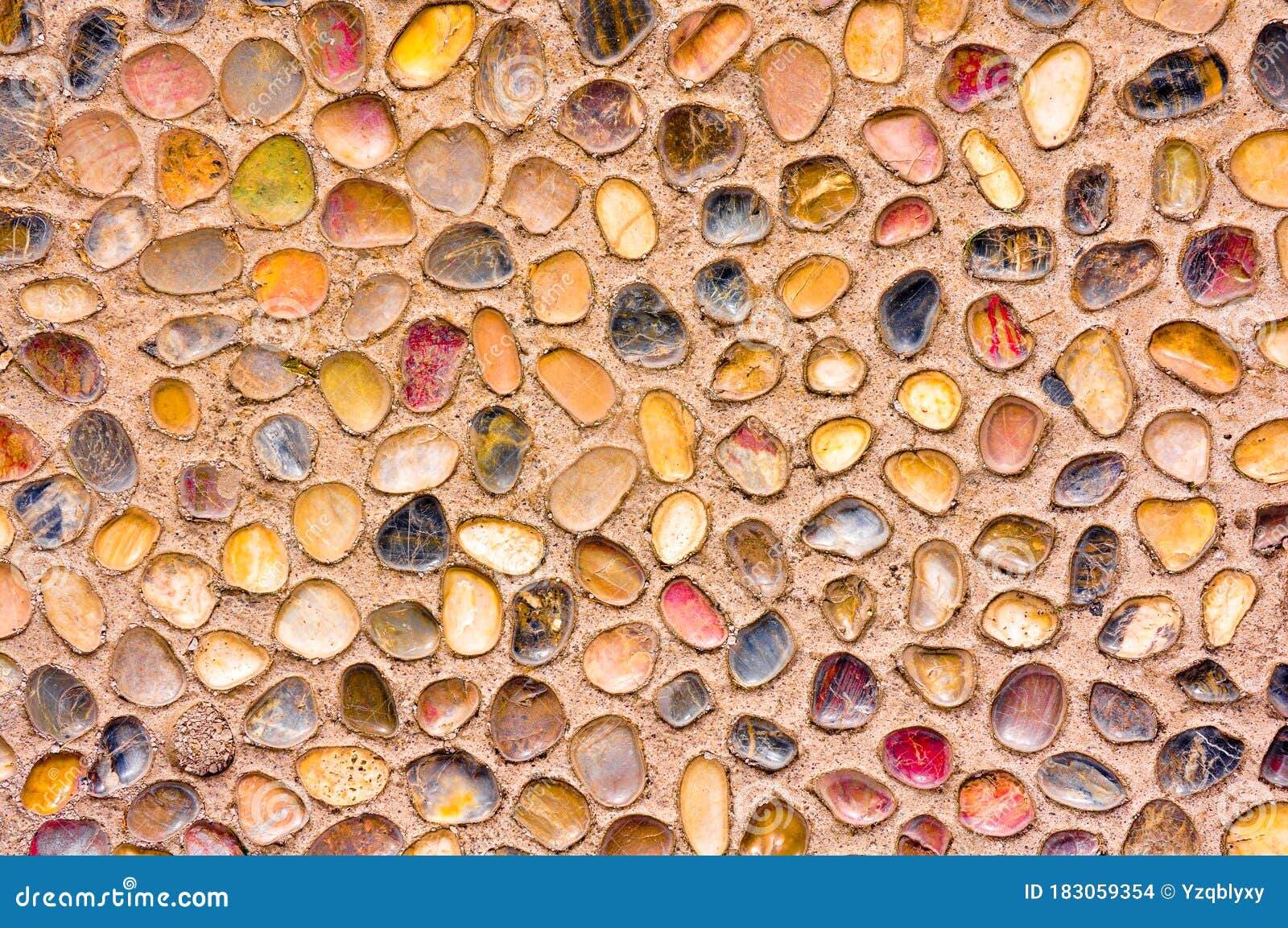 Nature Colorful Pebbles Stone Background Wallpaper Stock Photo - Image ...