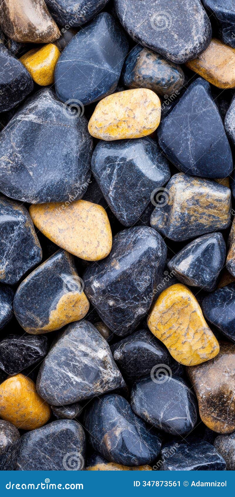 Colorful Pebbles On Lakeshore Under Sunny Sky With Mountains In The ...