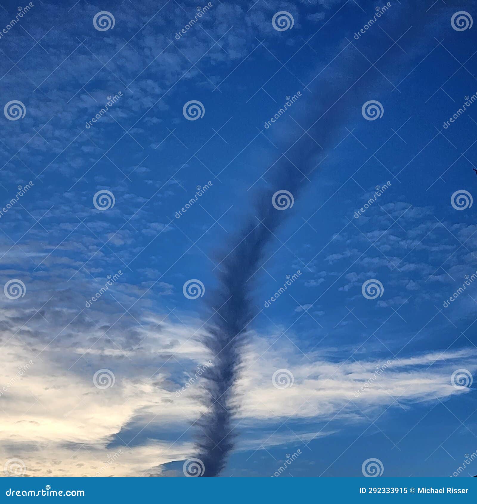 Colorful Peculiar and Strange Cloud Pattern at Sunset Stock Image ...
