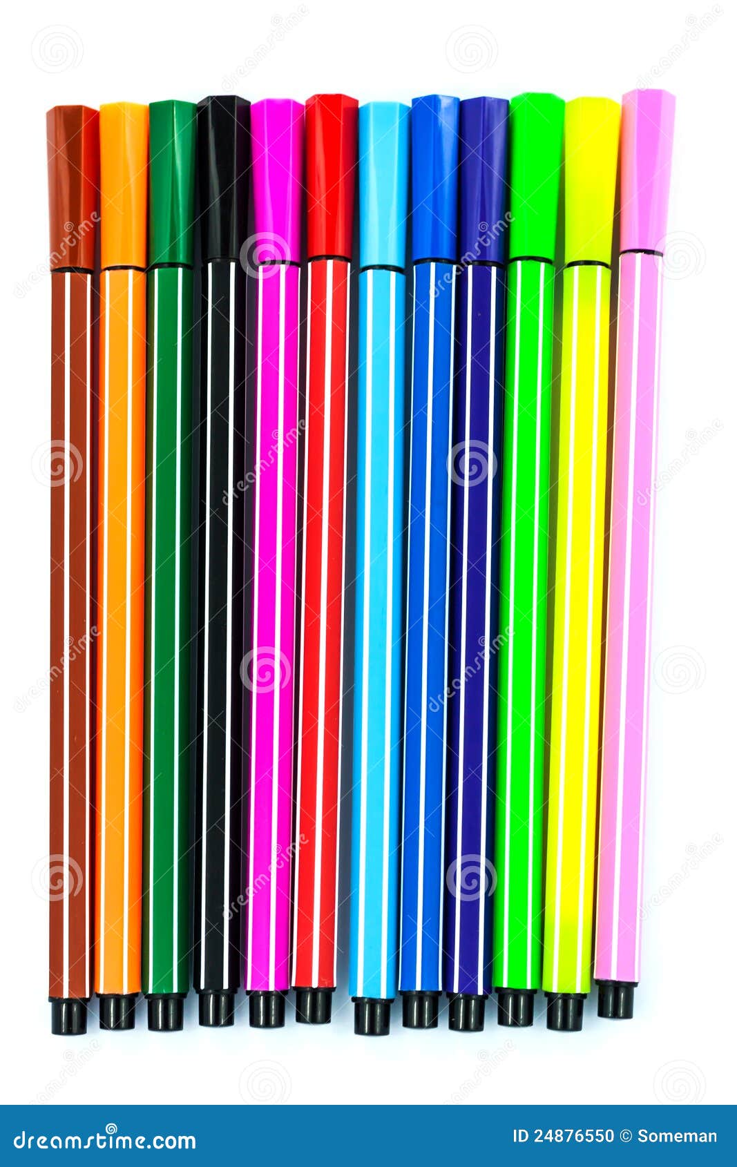 Colorful pen stock photo. Image of education, office - 24876550