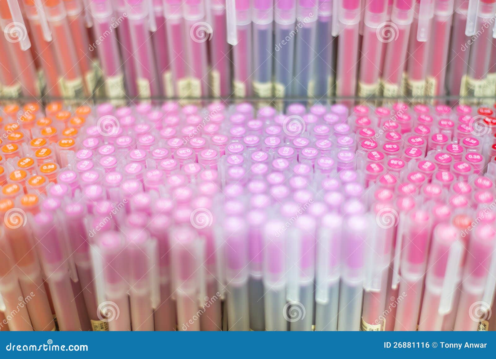 Colorful Pen stock photo. Image of highlight, orange - 26881116