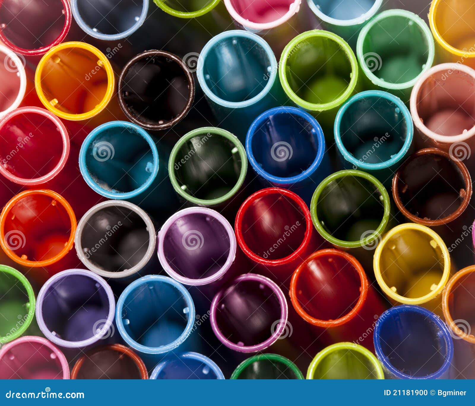 Colorful pen caps stock photo. Image of green, colour - 21181900