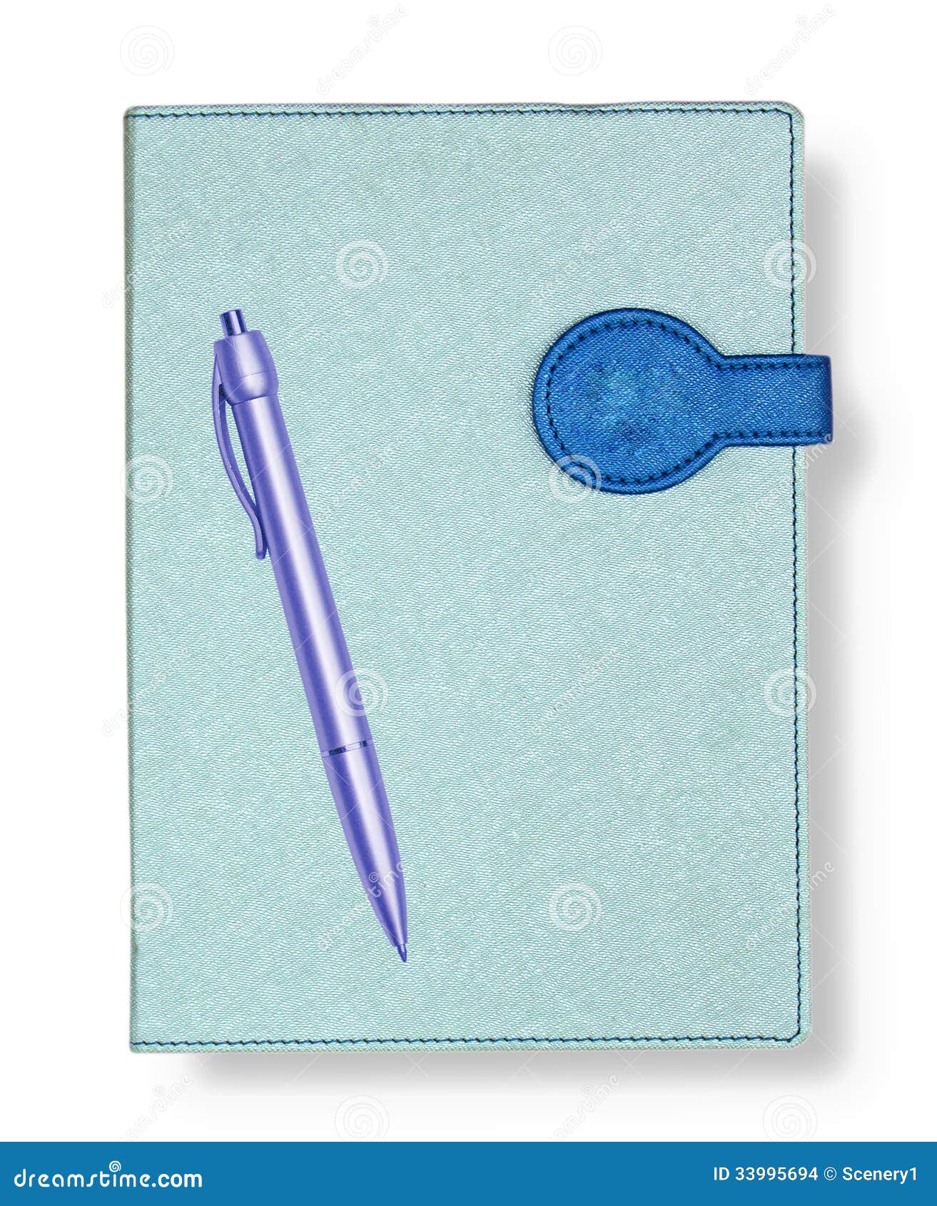 Colorful pen diary. stock photo. Image of closeup, design - 33995694