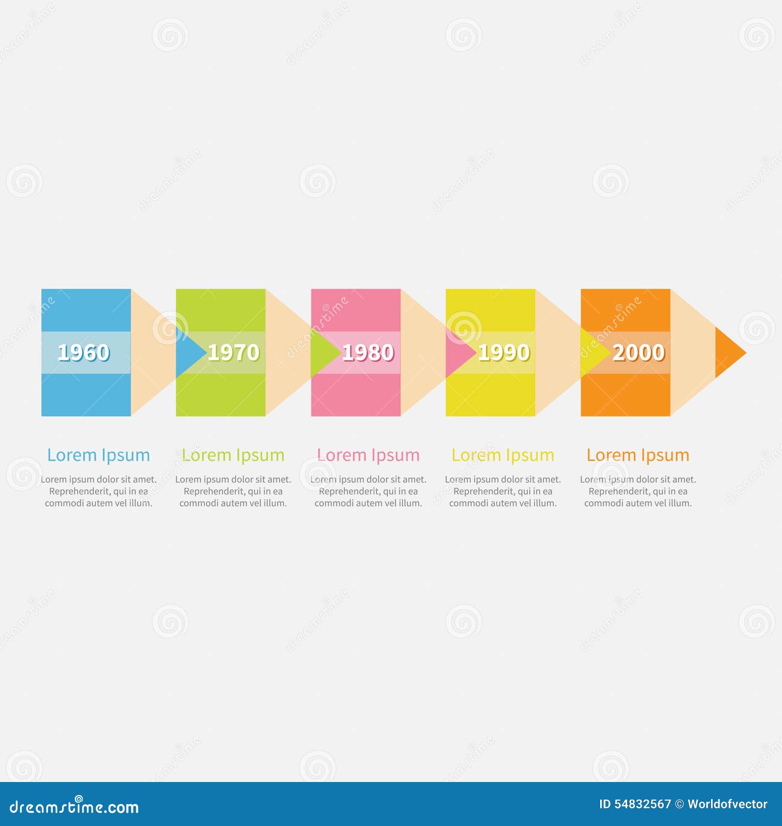 Pencil With Timeline Infographic Design Vector. | CartoonDealer.com ...