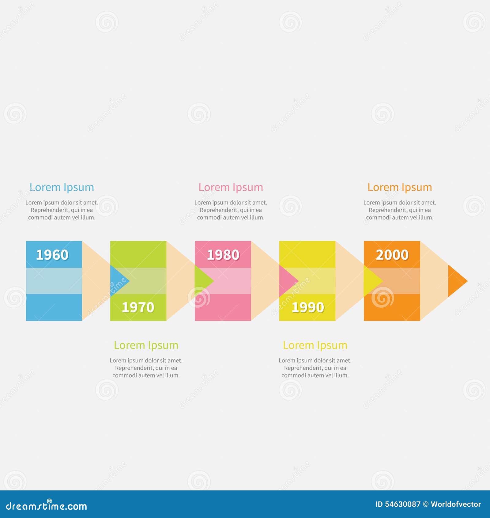 Pencil With Timeline Infographic Design Vector. | CartoonDealer.com ...