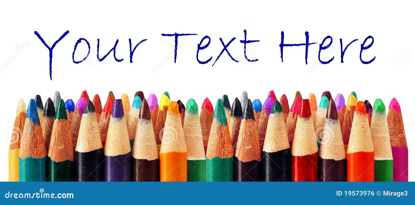 Colorful pencil border stock photo. Image of macro, lines - 19573976