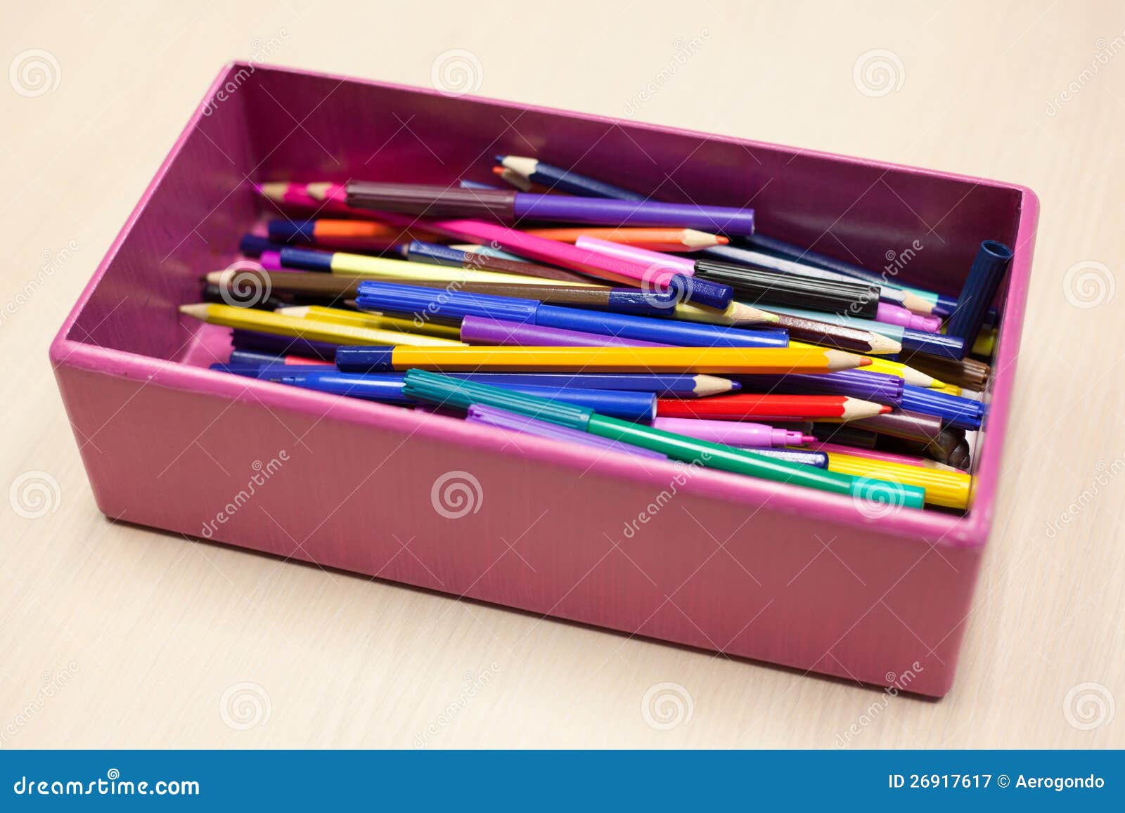 Colorful pencil box stock image. Image of green, choice - 26917617