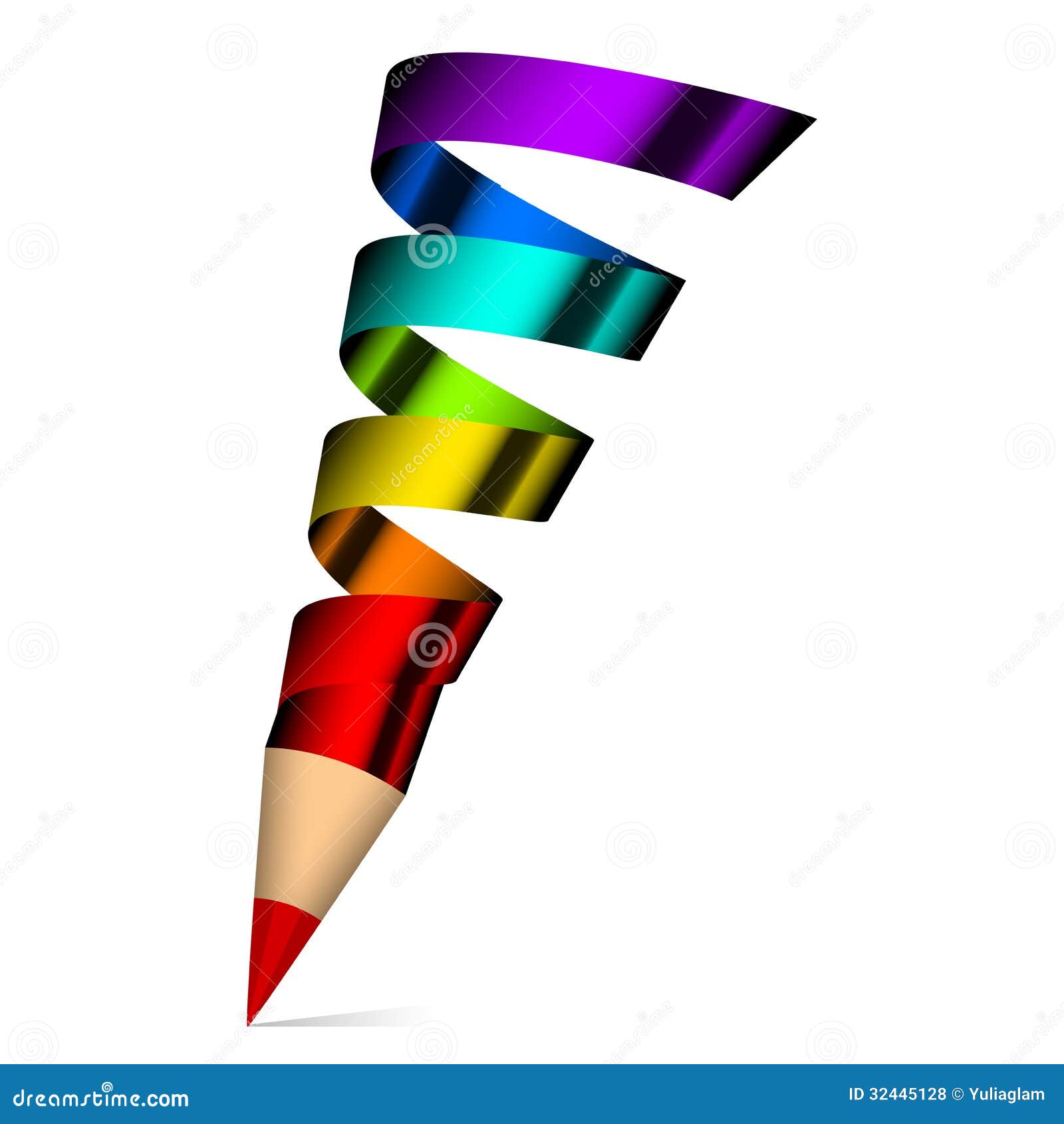 Creativity Colorful Pencil Ribbon Stock Illustrations – 68 Creativity ...