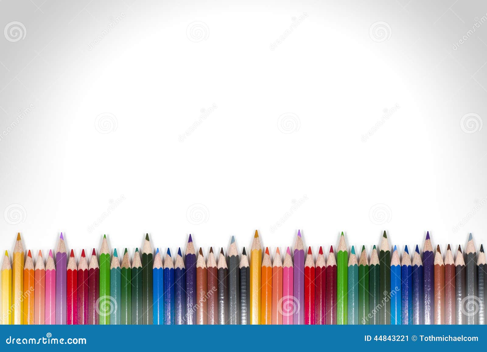Colorful Pencil Frame 08 stock image. Image of color - 44843221