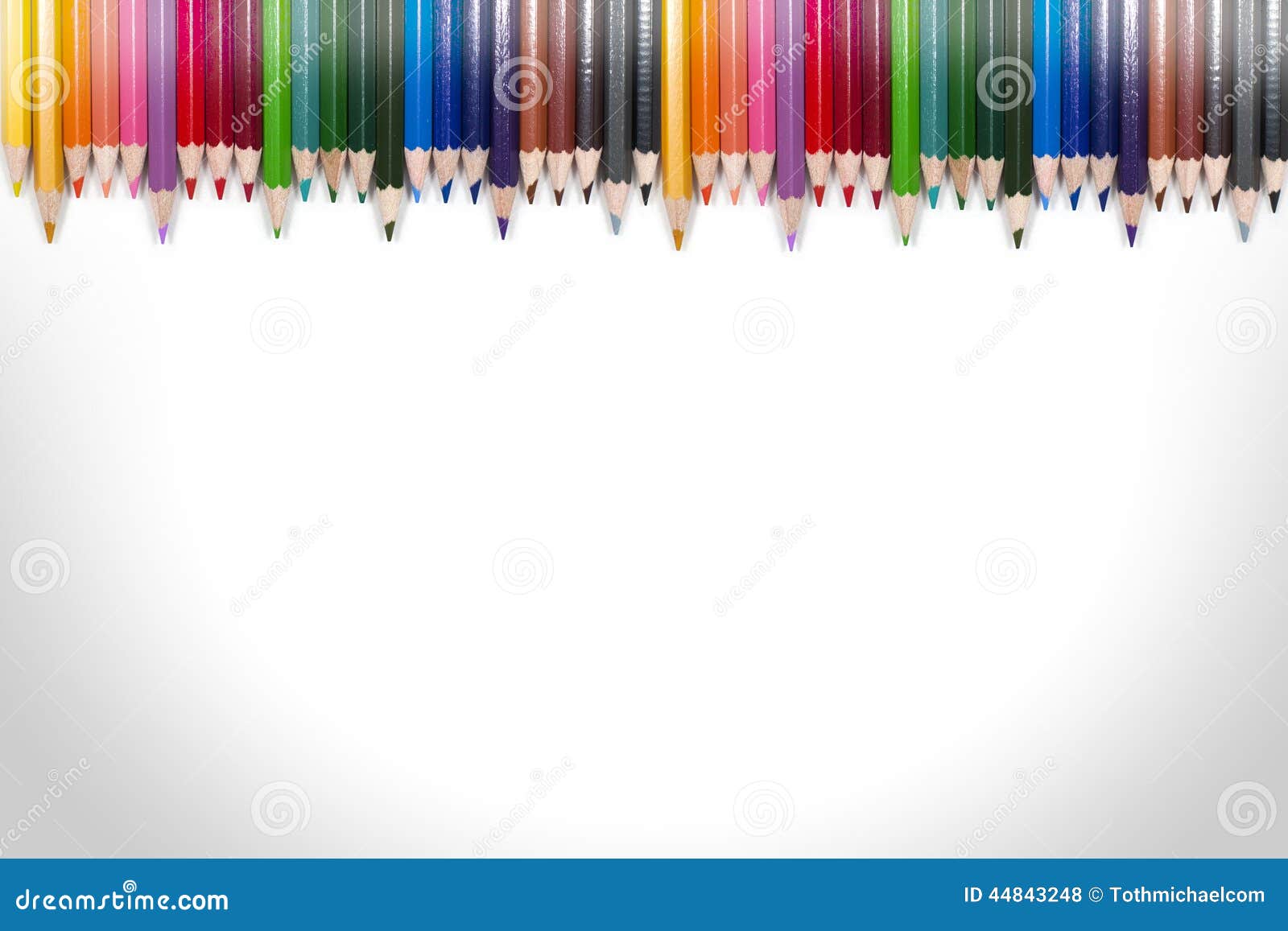 Colorful Pencil Frame 09 stock photo. Image of object - 44843248