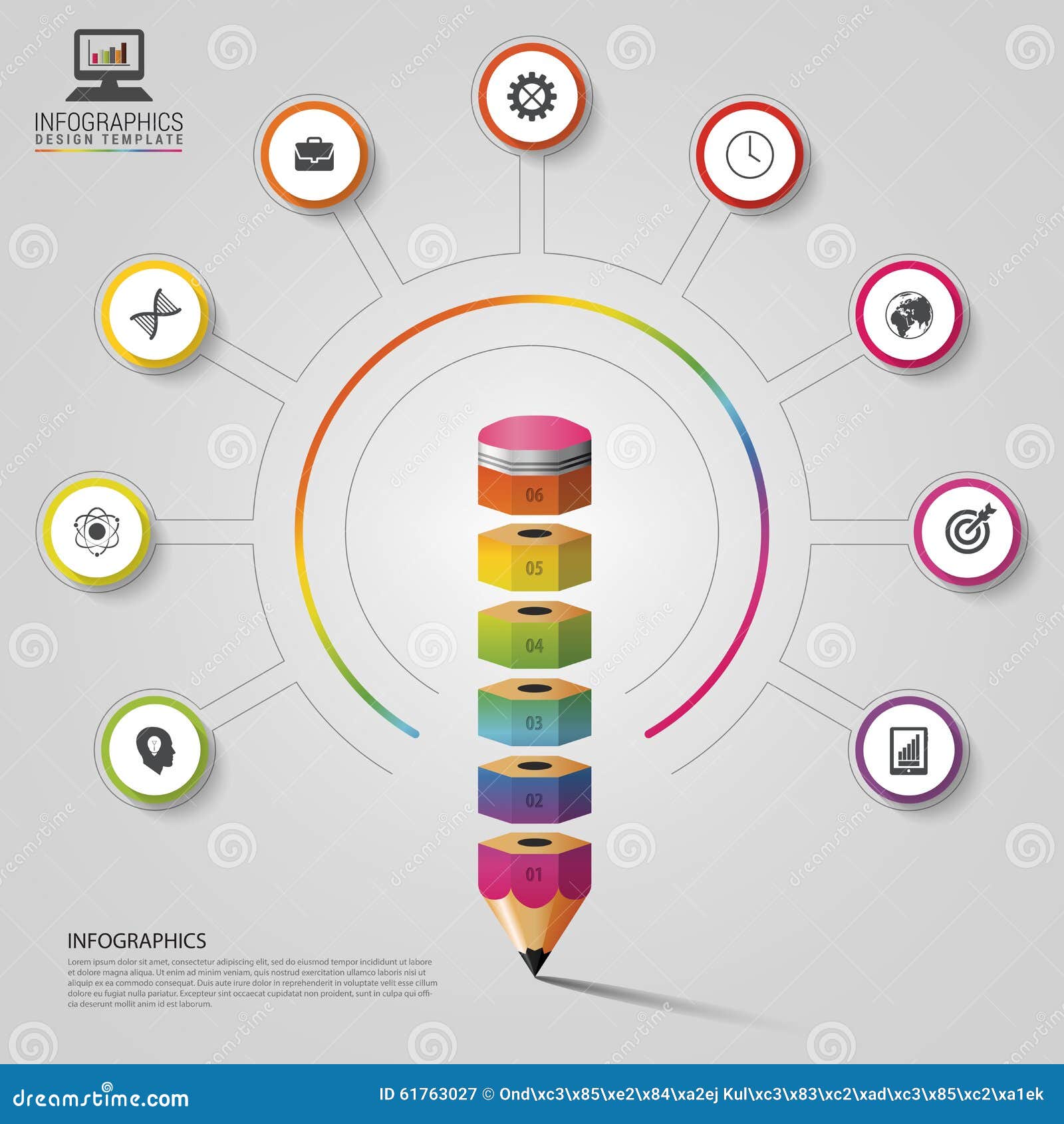 Infographics Modern Template To Classify Data And Information Vector ...